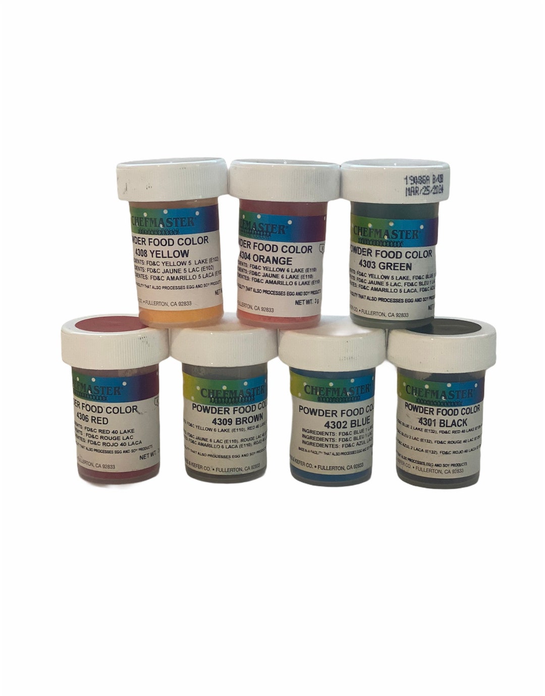 Chefmaster Powder Food Coloring - 3g - Available in Multiple Colors - Etsy