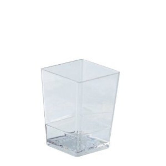 Divine Specialties Clear Small Square Cups 100 Count | Etsy