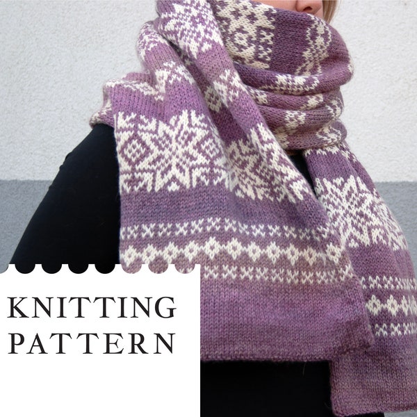 Winter Scarf Pattern - Etsy