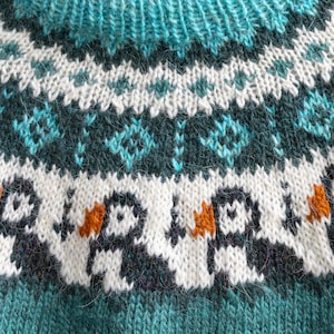 Puffin Birds Icelandic Lopapeysa Sweater Knitting Pattern PDF — Nordic ...