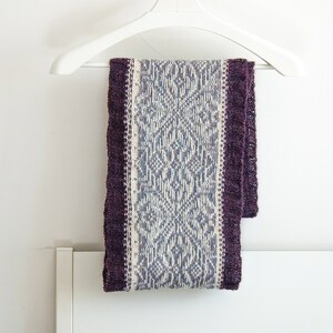 SNOWFLAKE Fair Isle Knitting Scarf Kit, DIY Alpaca Snood Knit Set ...