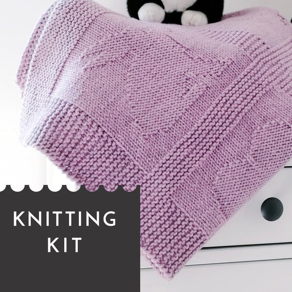 Knit Blanket Kit - Etsy
