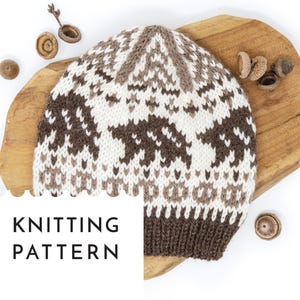 SELBU Nordic Hats Knitting Patterns Bundle, 6 Knitted Beanie Designs ...