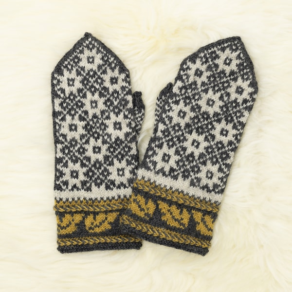 Fair Isle Mittens - Etsy