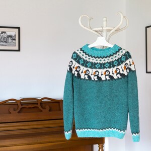 Puffin Birds Icelandic Lopapeysa Sweater Knitting Pattern PDF — Nordic ...