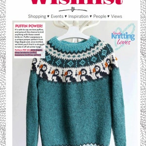Puffin Birds Icelandic Lopapeysa Sweater Knitting Pattern PDF — Nordic ...