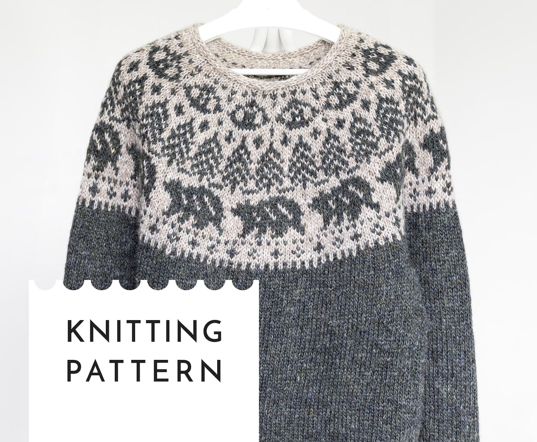 Mishka the Bear Icelandic Lopapeysa Sweater Knitting Pattern PDF ...