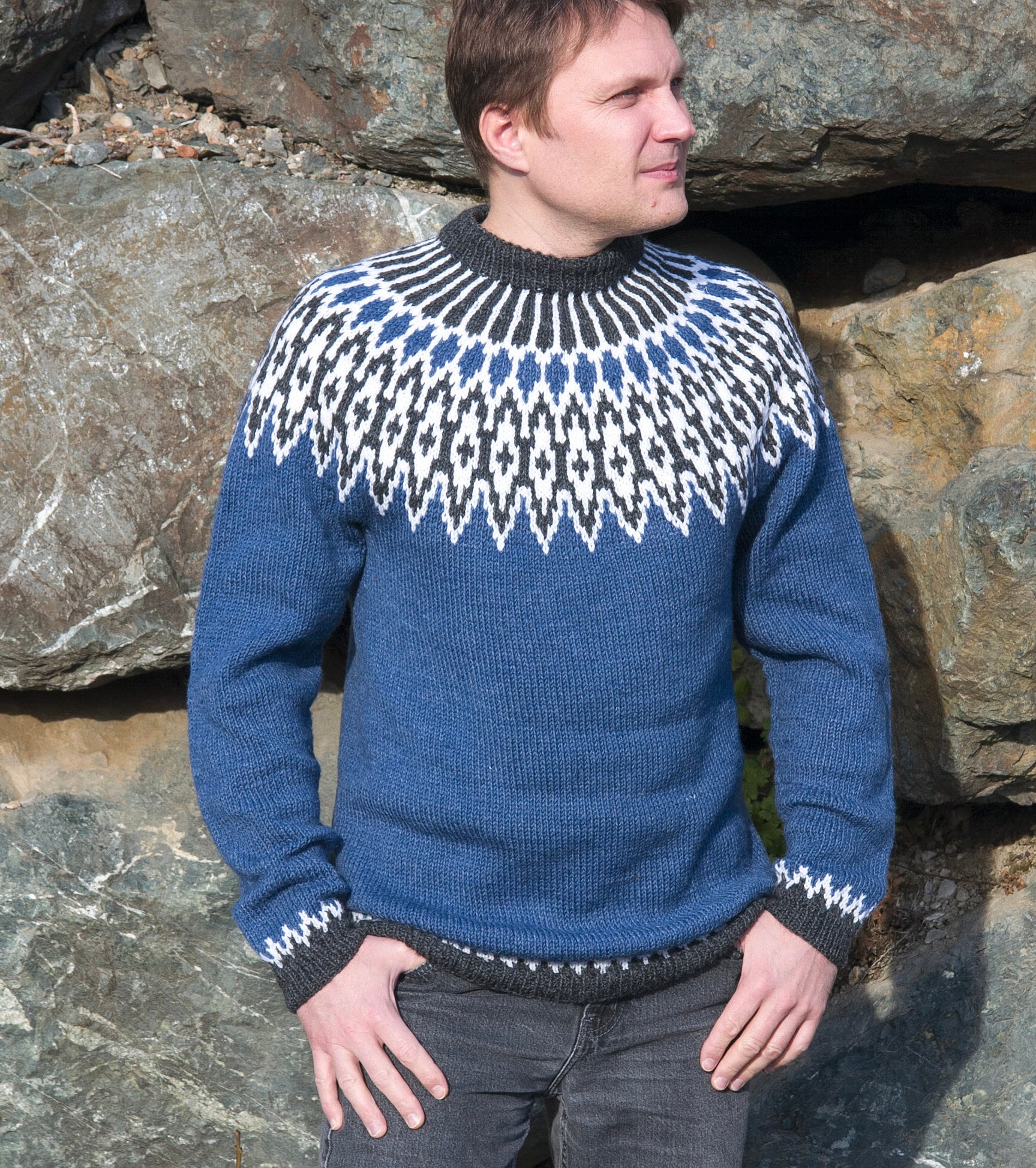 Odin Icelandic Lopapeysa Sweater Knitting Pattern PDF — Traditional ...