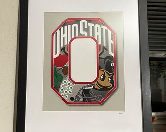 The Ohio State University Block O Wreath All Scarlet red - Etsy