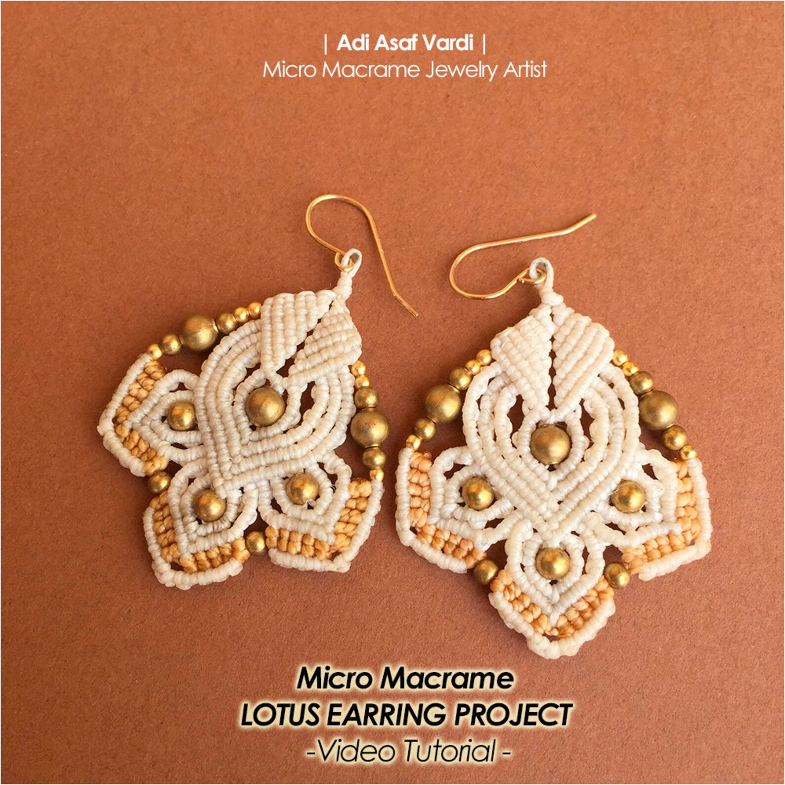 Tutorial Macrame Jewelry Pattern Video Micro Macrame Diy Unique Gift ...