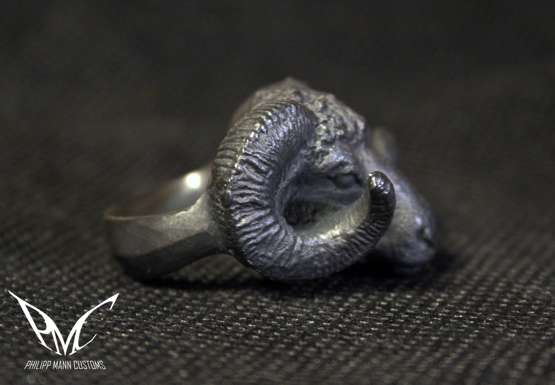 Goat Ram Ring ammon Rams Head Ring - Etsy