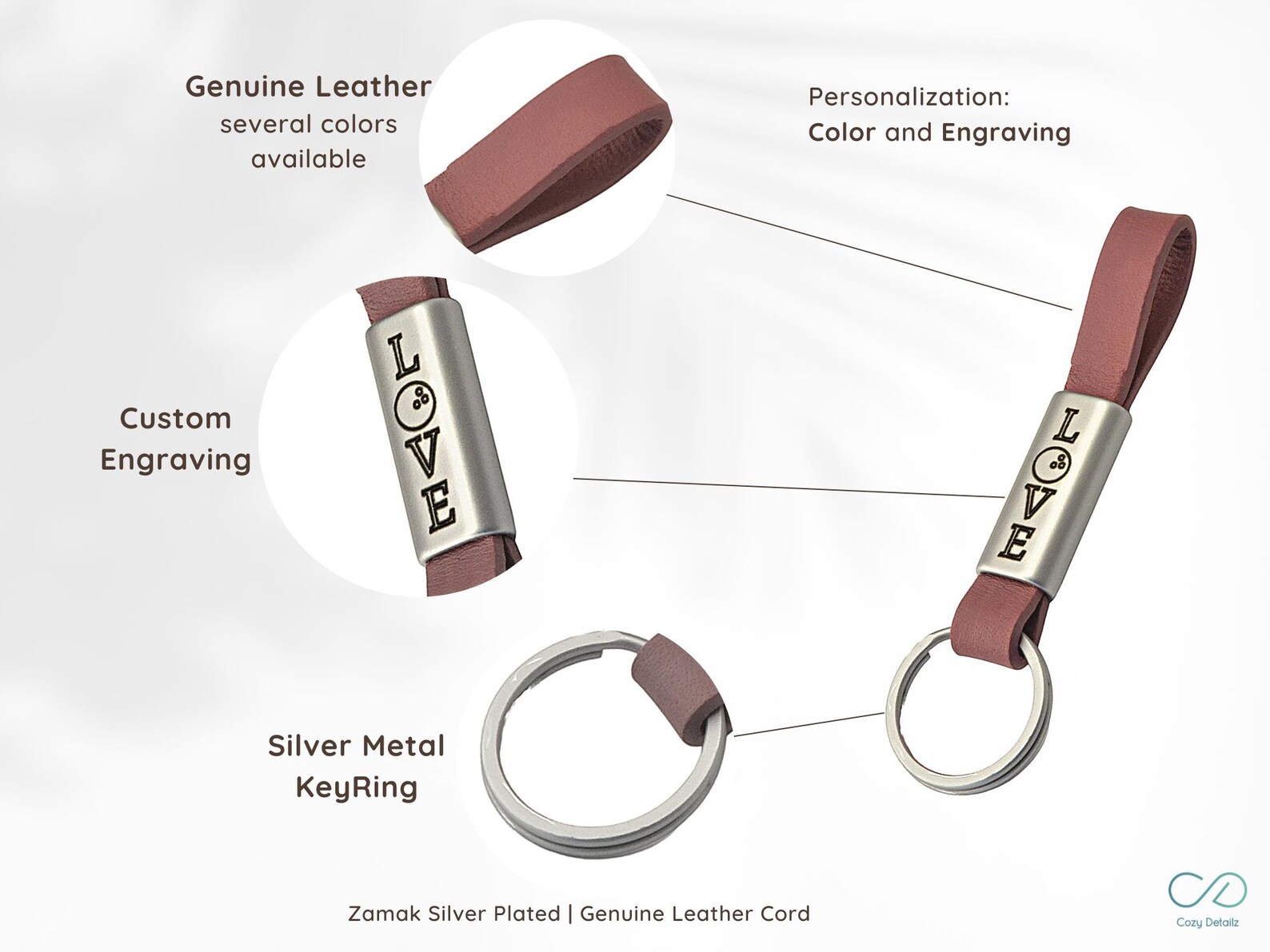 Personalized Leather Sports Keychain: Engraved Athlete Gift, Team Award ...