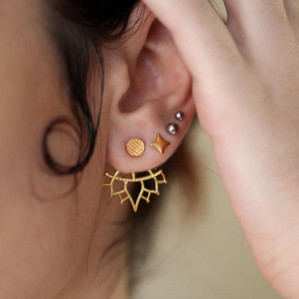 Double Sided Earring - Etsy