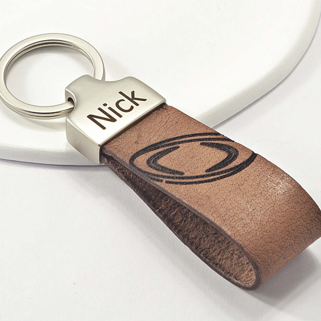 Personalized Rugby Keychain: Engraved Leather Team Gift for Players and ...