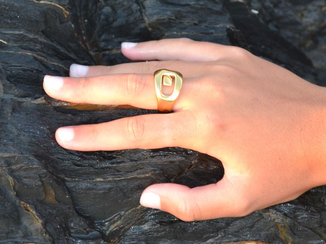 Belt Buckle Ring Gold or Silver Belt Ring Chunky Band Ring Adjustable ...