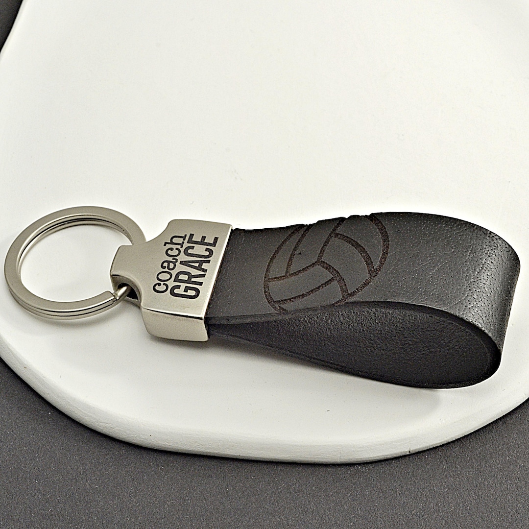 Personalized Volleyball Keychain – Custom Team Gift for Players ...