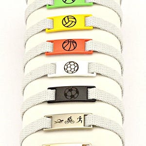 Personalized Shoe Lace Tag Sports Shoe Tag Shoelace Name Tag Athlete ...