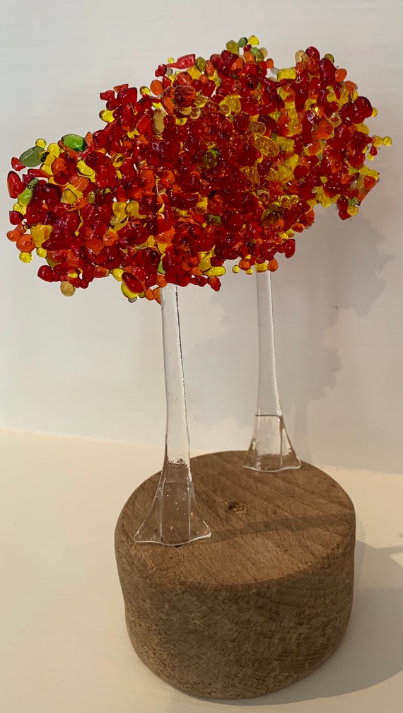 Red Glass Trees - Etsy