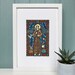Saint Columba of Iona Giclée Print Saint Columb Saint - Etsy UK