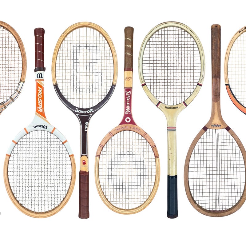 Vintage Tennis Rackets - Etsy