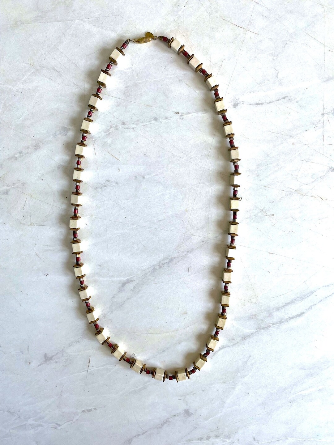 Vintage Sandra David Beaded Necklace Signed Vintage Costume Jewelry ...