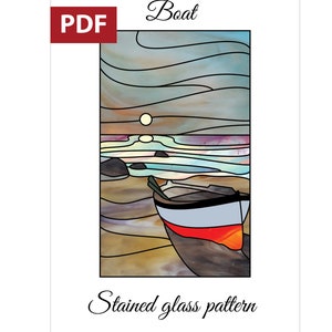 Beach Stained Glass Pattern PDF – Relaxing and Scenic Design - Etsy UK
