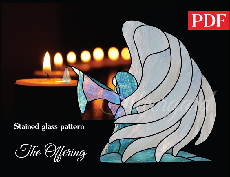 Stained Glass Pattern Pdf the Offering Angel Download Resizable ...