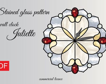 Stained Glass Pattern COTTAGE Download Resizable Printable - Etsy