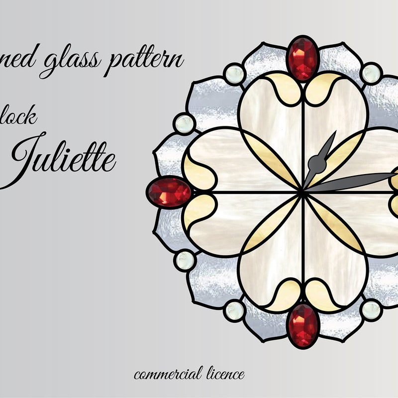 Stained Glass Clock - Etsy