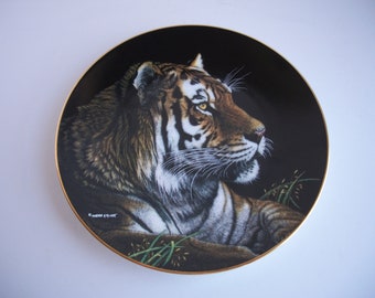 Tiger plates | Etsy