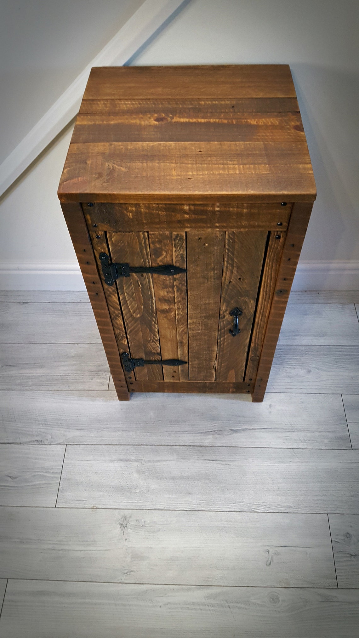 Rustic Bedside Table Reclaimed Wood Solid Wood Bedside | Etsy