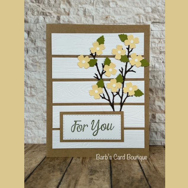Handmade Blank Greeting Card for Her, With Wood Planks and Yellow ...
