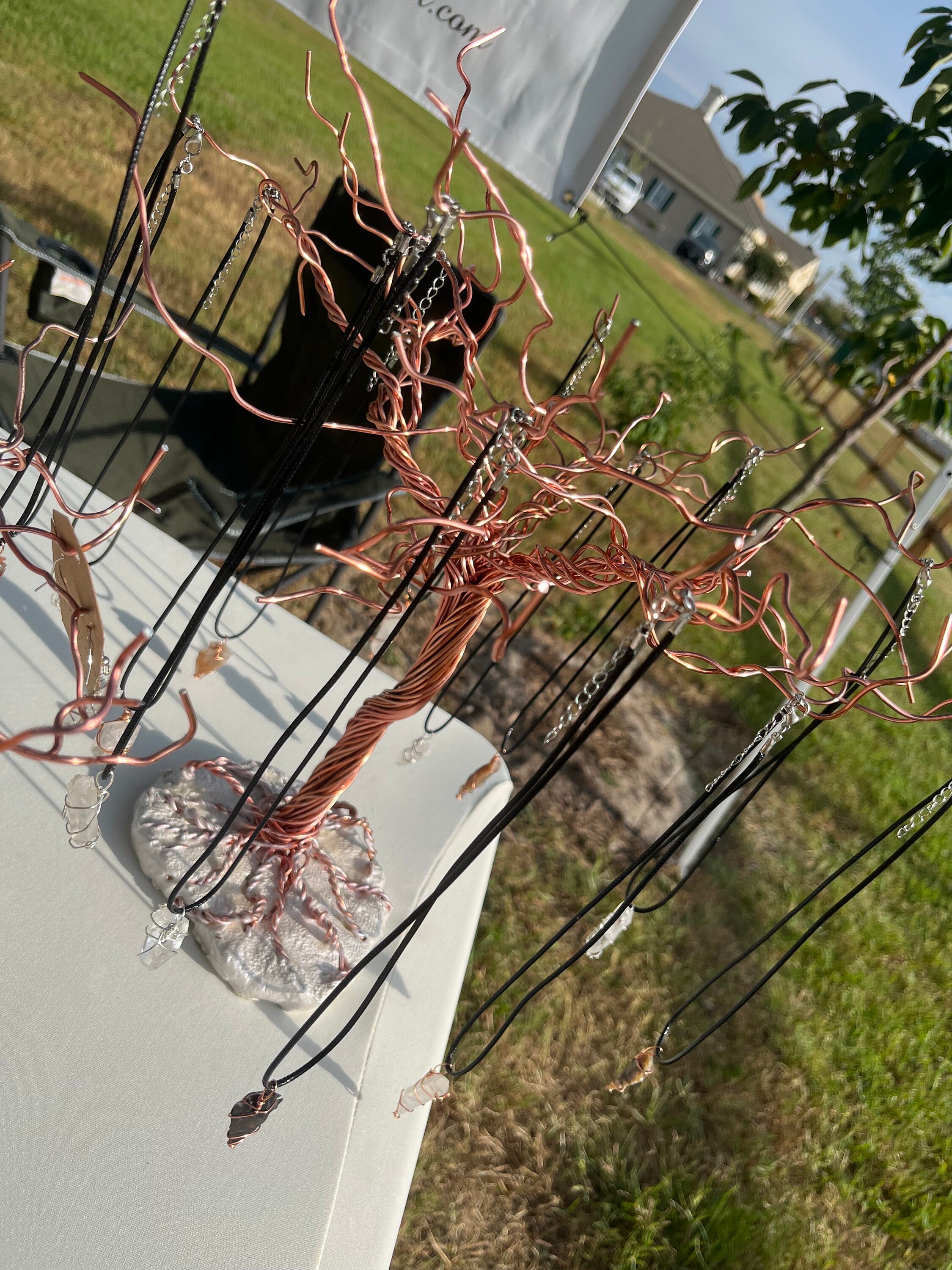 Copper Wire Jewelry Trees - Etsy