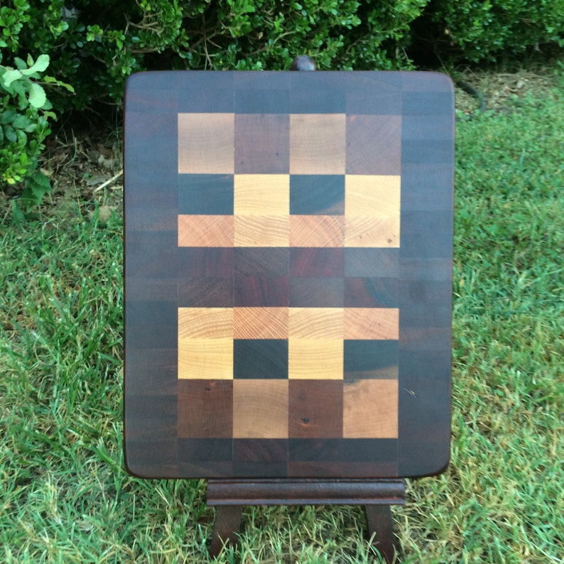 Wood End Grain Butcher Block Cutting Board Handcrafted From Makore ...