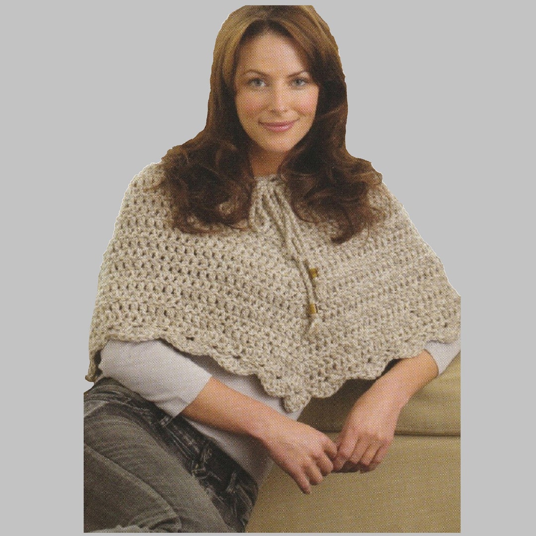 CROCHET PATTERN / Inca Poncho / Winter Shawl / Easy Crochet Top ...