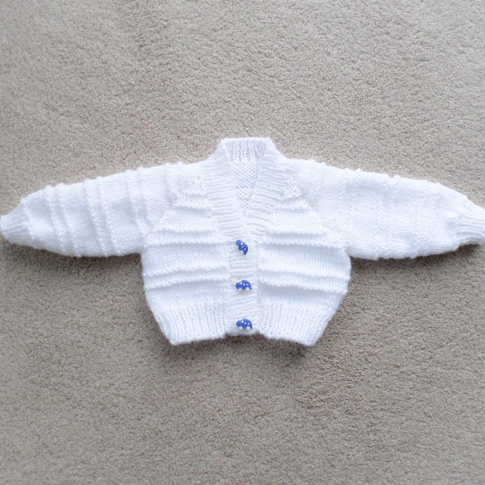 KNITTING PATTERN / Garter Ridge Cardigan / Newborn Sweater / - Etsy UK
