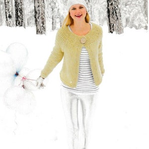 KNITTING PATTERN / One Button Wonder / Super Chunky / Cardigan / Jacket ...