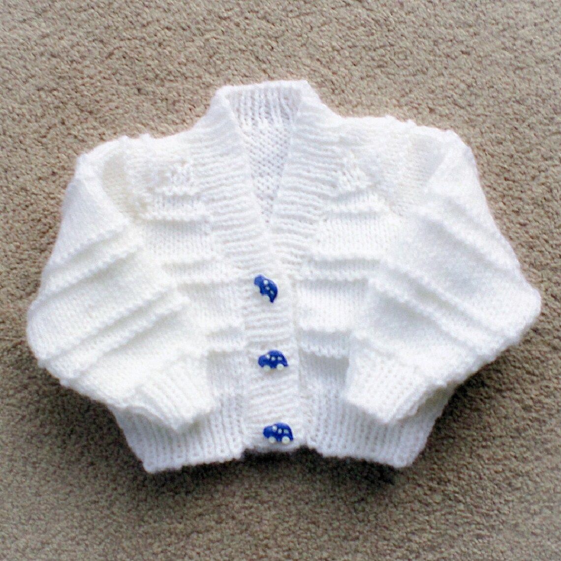 KNITTING PATTERN / Garter Ridge Cardigan / Newborn Sweater / - Etsy UK