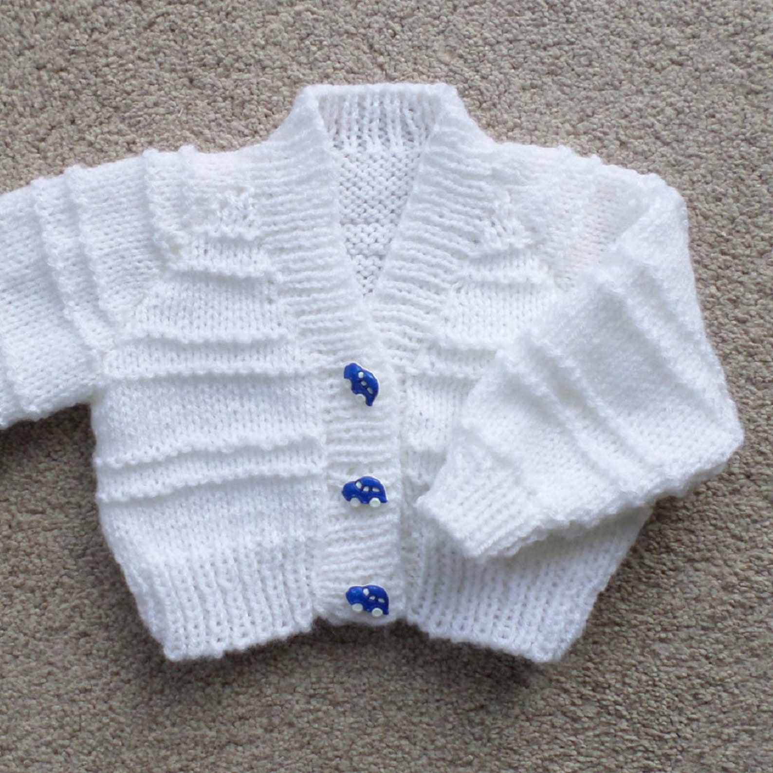KNITTING PATTERN / Garter Ridge Cardigan / Newborn Sweater / - Etsy UK