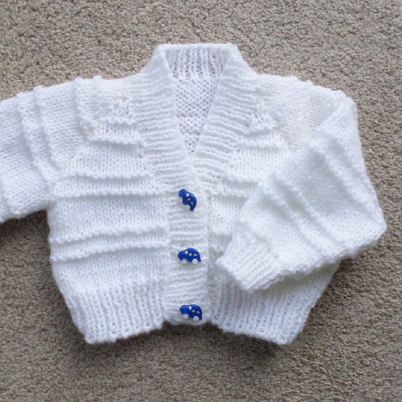 KNITTING PATTERN / Garter Ridge Cardigan / Newborn Sweater / - Etsy UK