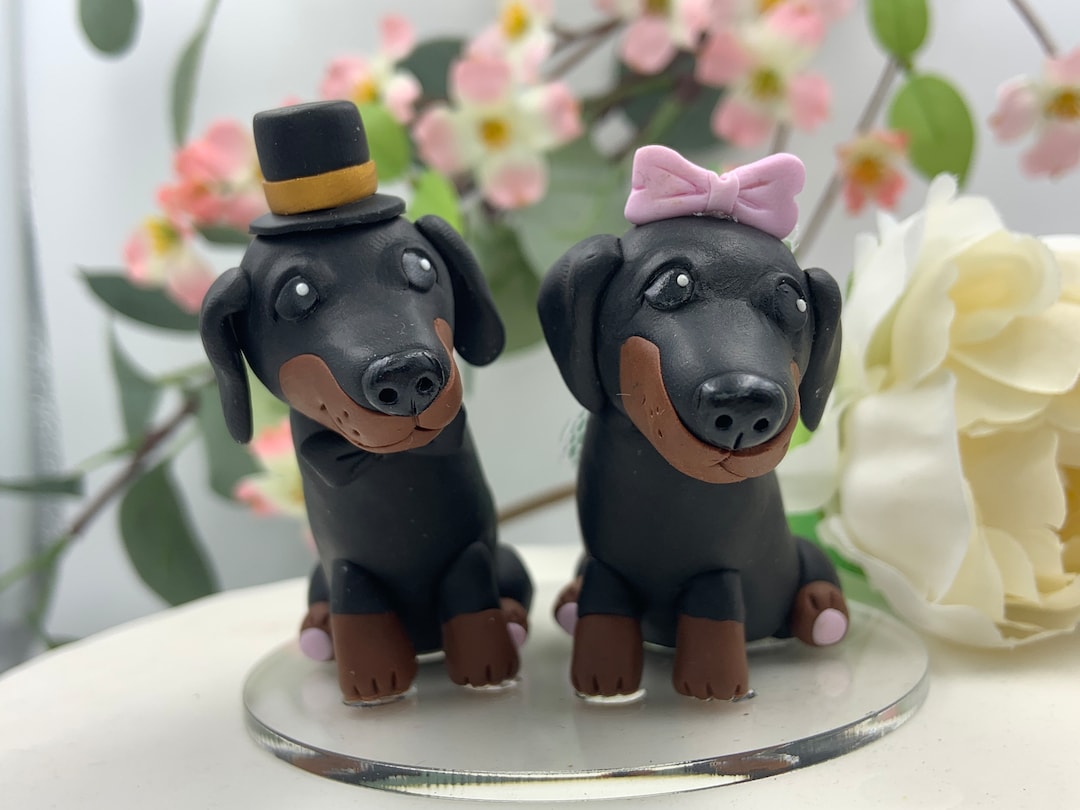 Sausage Dog Weiner Dog Cake Topper-weiner Dog Bride and Groom-cake ...