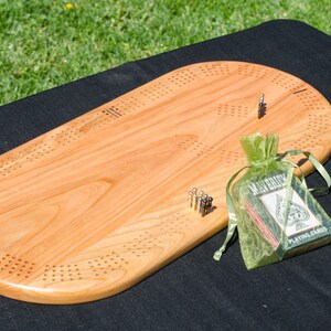 Four Track Custom Cribbage Board, Complete With Cards and Pegs - Etsy