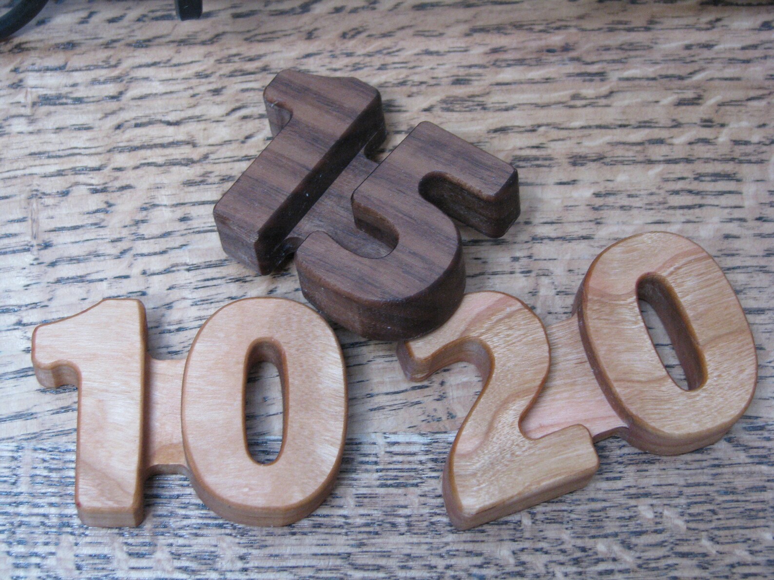 Number Puzzle 3 Wooden 10 Through 20 - Etsy