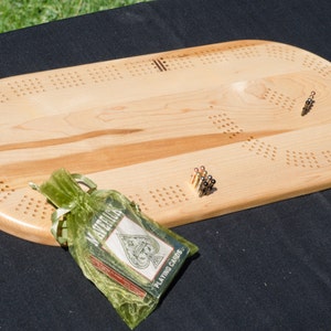 Four Track Custom Cribbage Board, Complete With Cards and Pegs - Etsy