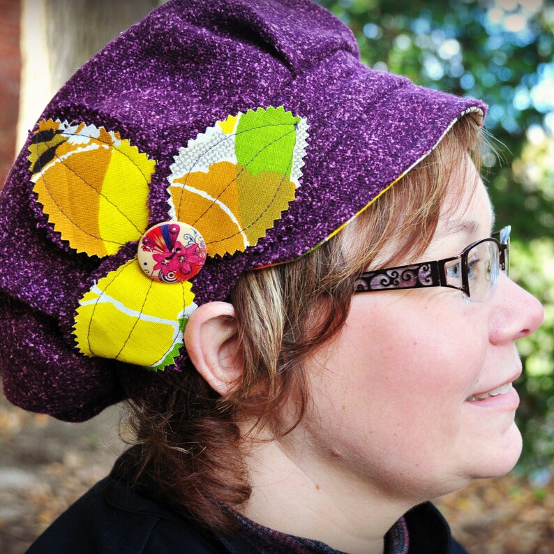 Hat Sewing Pattern, the Ellie Hat, Reversible Hat Instant Download PDF ...