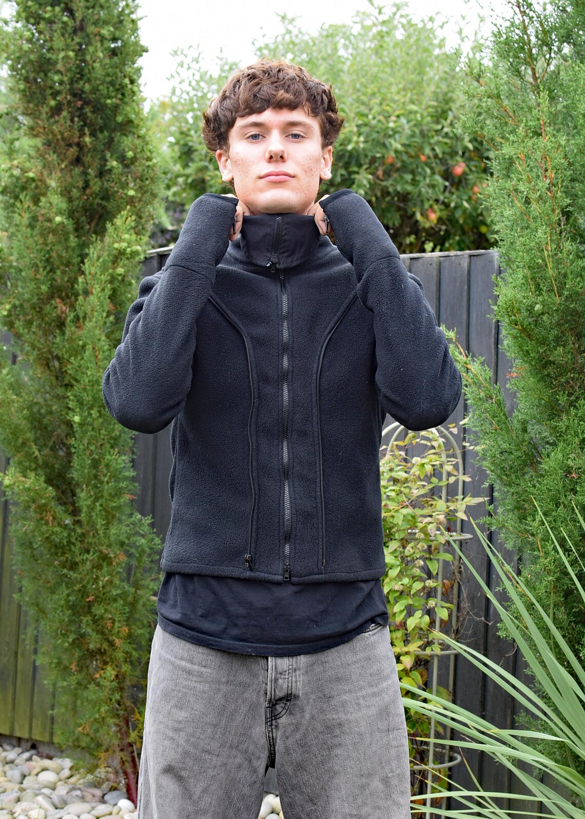 Vexed Generation Laser Cut Jacket 1990s Vintage Mixed Fibre With Inner ...