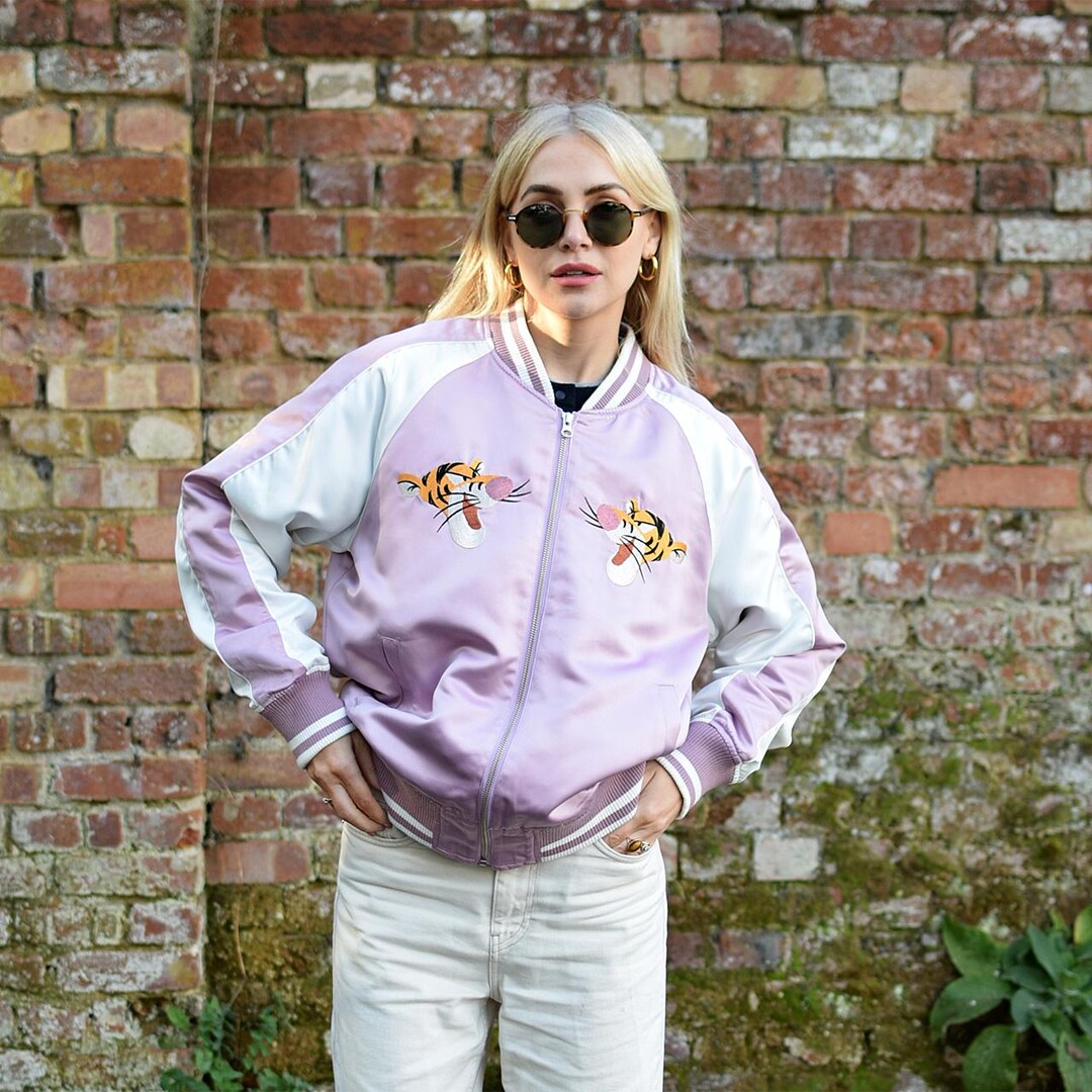 Tokyo Resort Disney Tigger Varsity Jacket Pink Silky M - Etsy