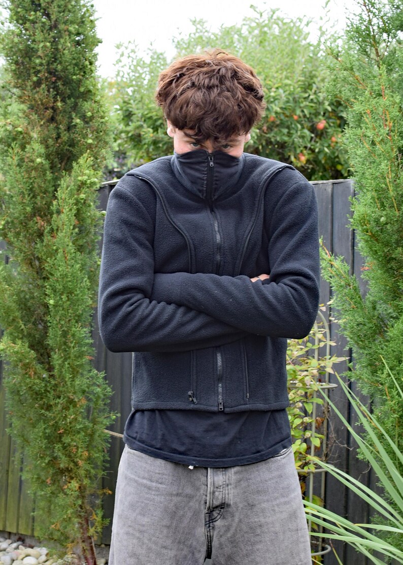 Vexed Generation Laser Cut Jacket 1990s Vintage Mixed Fibre With Inner ...