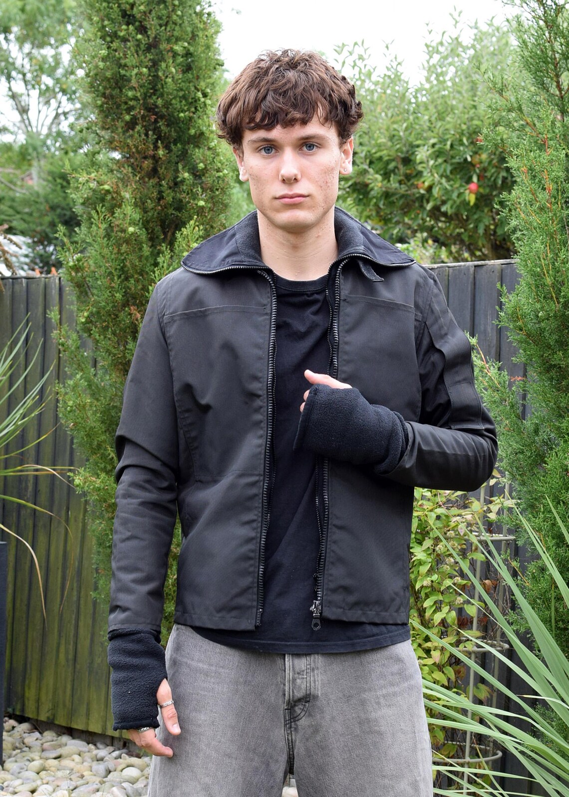 Vexed Generation Laser Cut Jacket 1990s Vintage Mixed Fibre With Inner ...