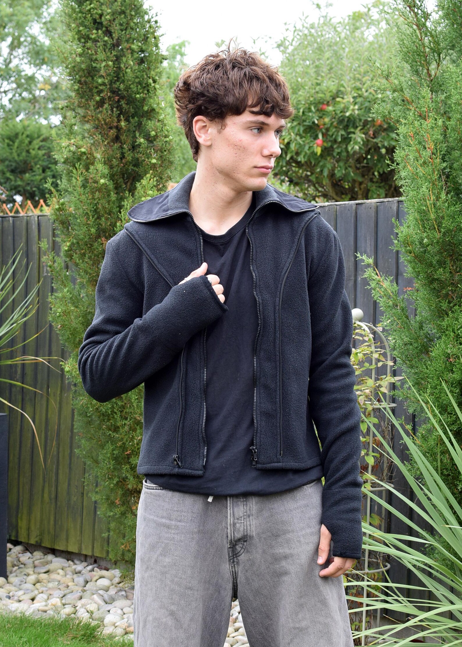 Vexed Generation Laser Cut Jacket 1990s Vintage Mixed Fibre With Inner ...